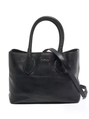 Furla Leather Tote Bag With Zip Compartment