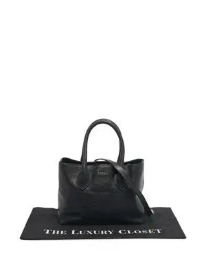 Furla Leather Tote Bag With Zip Compartment
