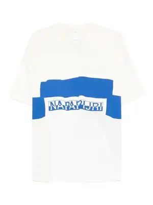 NAPAPIJRI Logo Crew-neck T-shirt - White