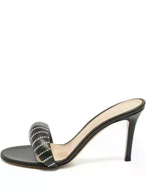 GIANVITO ROSSI Bijoux Embellished-strap Mules