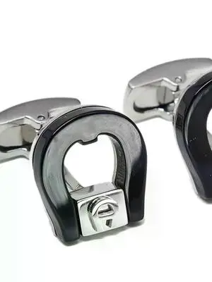 AIGNER Logo Ceramic Cufflinks