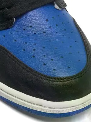 JORDAN Air 1 Leather Sneakers - Black