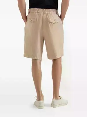 Brunello Cucinelli Garment-dyed Button-fastening Shorts - Neutrals