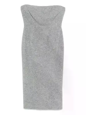 Max Mara Strapless Midi Dress