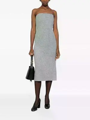 Max Mara Strapless Midi Dress