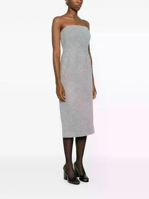 Max Mara Strapless Midi Dress