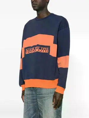 NAPAPIJRI Logo Striped Sweatshirt