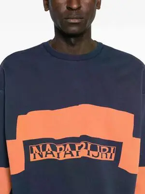 NAPAPIJRI Logo Striped Sweatshirt