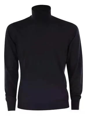 Fedeli Turtleneck Sweater - Blue