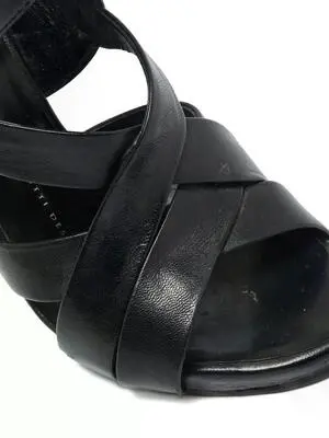 GIUSEPPE ZANOTTI Criss-cross Leather High Heel Sandals