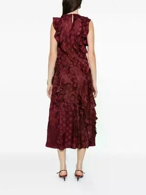 Ulla Johnson Kavita Cascading Ruffled Midi Dress