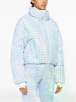 Cordova Cortina Checkered Puffer Ski Jacket - Blue