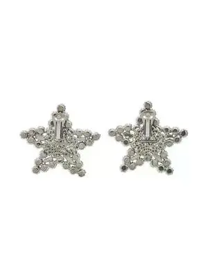 Alessandra Rich Star-shape Clip-on Earrings