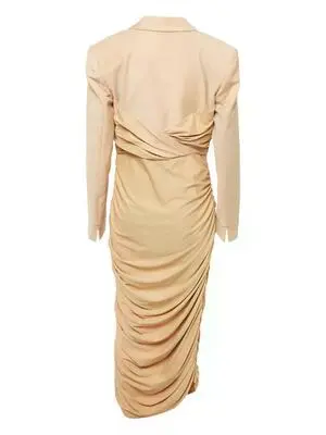 MAE CASSIDY Ruched Midi Dress