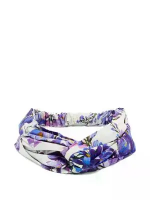Dolce & Gabbana Floral-print Headband - White