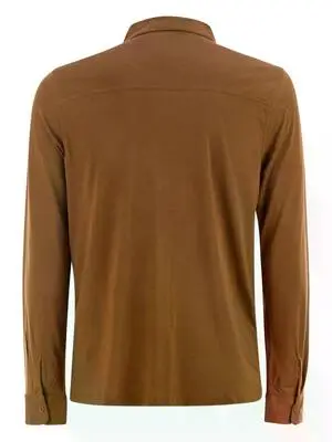 Majestic Filatures Long-sleeved Button Shirt - Brown