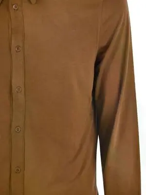 Majestic Filatures Long-sleeved Button Shirt - Brown