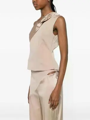 BOTSI One-shoulder Draped Top