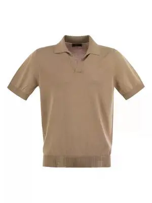 Peserico Ribbed Polo Shirt