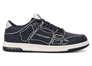 Amiri Skel Top Low Sneakers - Black/silver