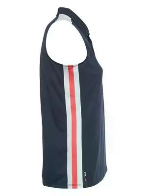 Rlx Ralph Lauren Striped Logo Sleeveless Top