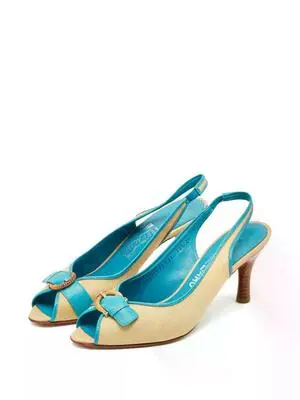 FERRAGAMO Buckle Slingback Pumps