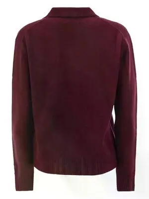 MC2 SAINT BARTH Polo-neck Ribbed Sweater - Red