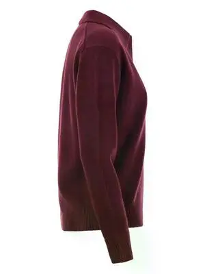 MC2 SAINT BARTH Polo-neck Ribbed Sweater - Red