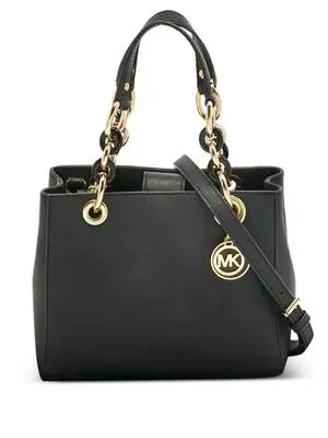 Michael Kors Cynthia Leather Tote Bag - Black