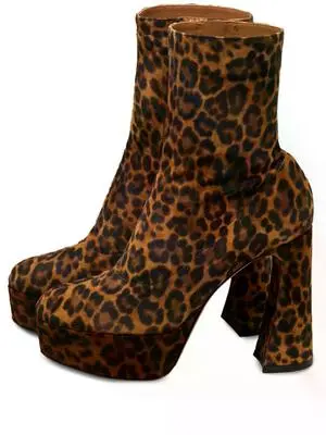GIANVITO ROSSI Leopard-print Platform Boots