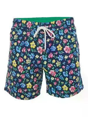 Polo Ralph Lauren Floral-print Swim Shorts - Blue