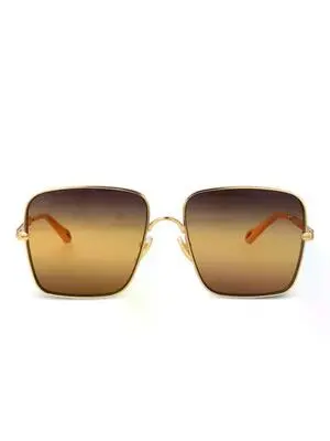 Chloé Square Frame Sunglasses - Gold
