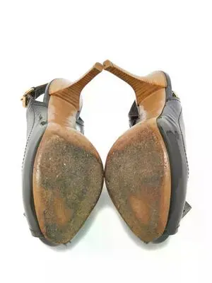 LOUIS VUITTON Dice Peep-toe Slingback Sandals