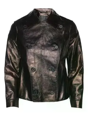 ALLSAINTS Double-breasted Metallic Jacket