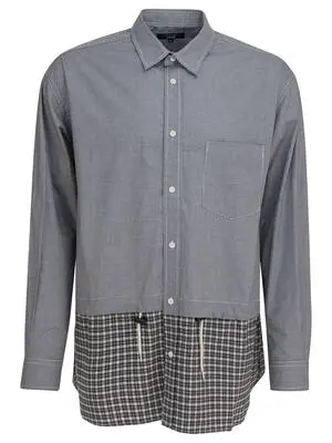 Comme Des Garçons Shirt With Cotton Inserts - Grey