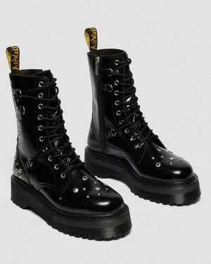 Dr. Martens Jadon Hi Studded Leather Platform Boots