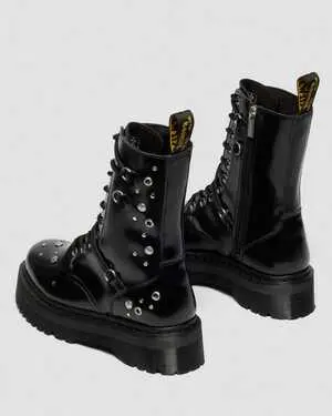 Dr. Martens Jadon Hi Studded Leather Platform Boots