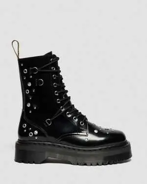 Dr. Martens Jadon Hi Studded Leather Platform Boots