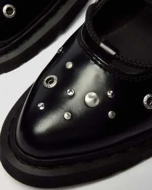 Dr. Martens Elphie Ii Studded Buttero Leather Ballet Flats
