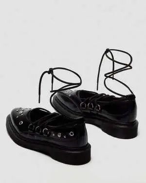 Dr. Martens Elphie Ii Studded Buttero Leather Ballet Flats