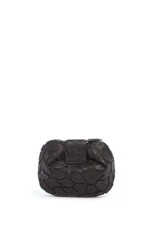 Gabriela Hearst Soft Demi Embroidered Leaves Clutch