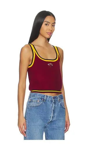 Terez X Miami Heat Crop Knit Tank