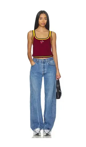 Terez X Miami Heat Crop Knit Tank