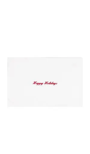 ABBODE Happy Holidays Pillowcase In White