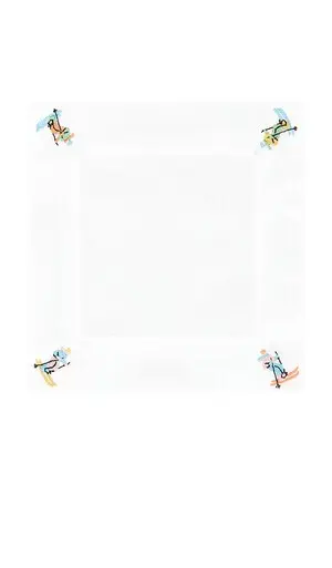 ABBODE Skier Napkin In White