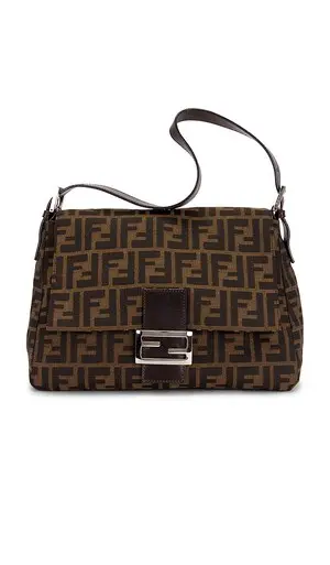 Undefined Fendi Zucca Mama Forever Baguette Shoulder Bag - Brown