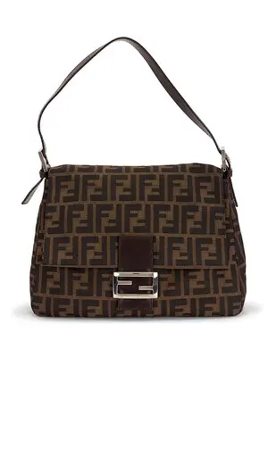Undefined Fendi Zucca Mama Baguette Shoulder Bag - Brown