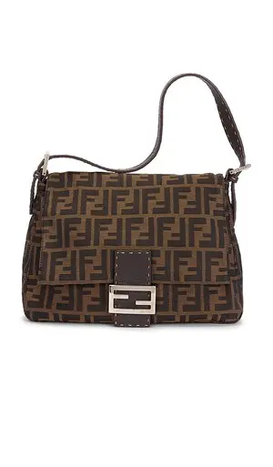 Undefined Fendi Zucca Mama Baguette Shoulder Bag - Brown