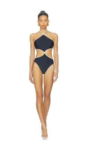Cult Gaia Blanche One-piece Swimsuit - Deep Lake