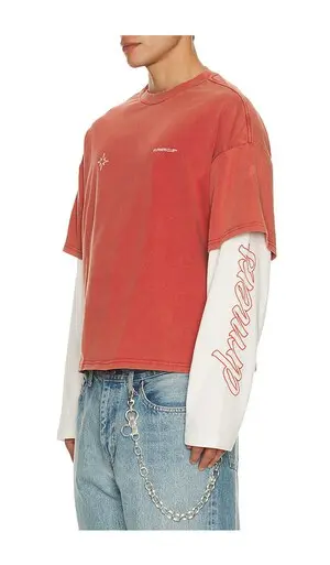 DRMERS CLUB Polaris Layered Tee - Red